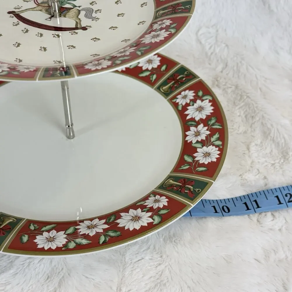 Kobe | Dining | Vintage Mcm Charlton Hall By Kobe Christmas Twotier ...
